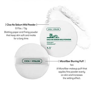 Sklep VT COSMETICS - VT Cica No-Sebum Mild Powder